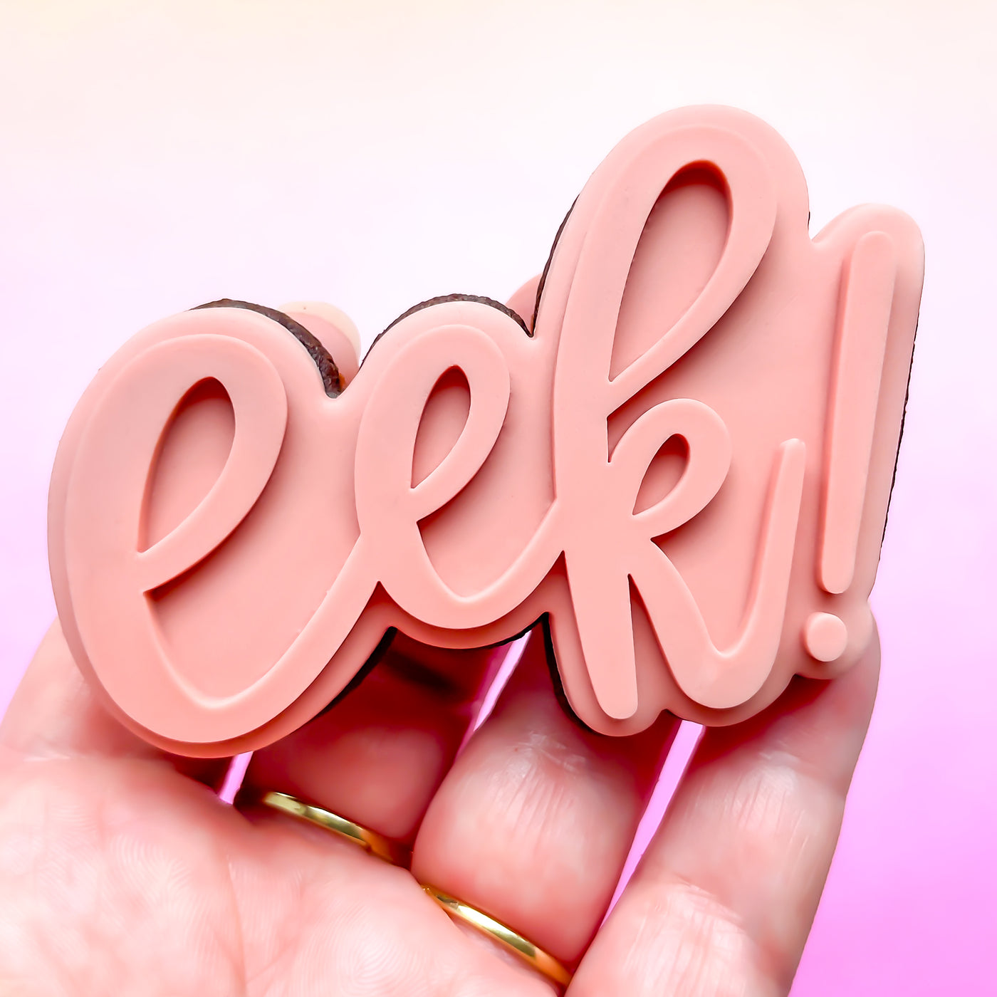 Eek ! Sign Cookie Embosser + Optional Matching Cutter – Print Fella
