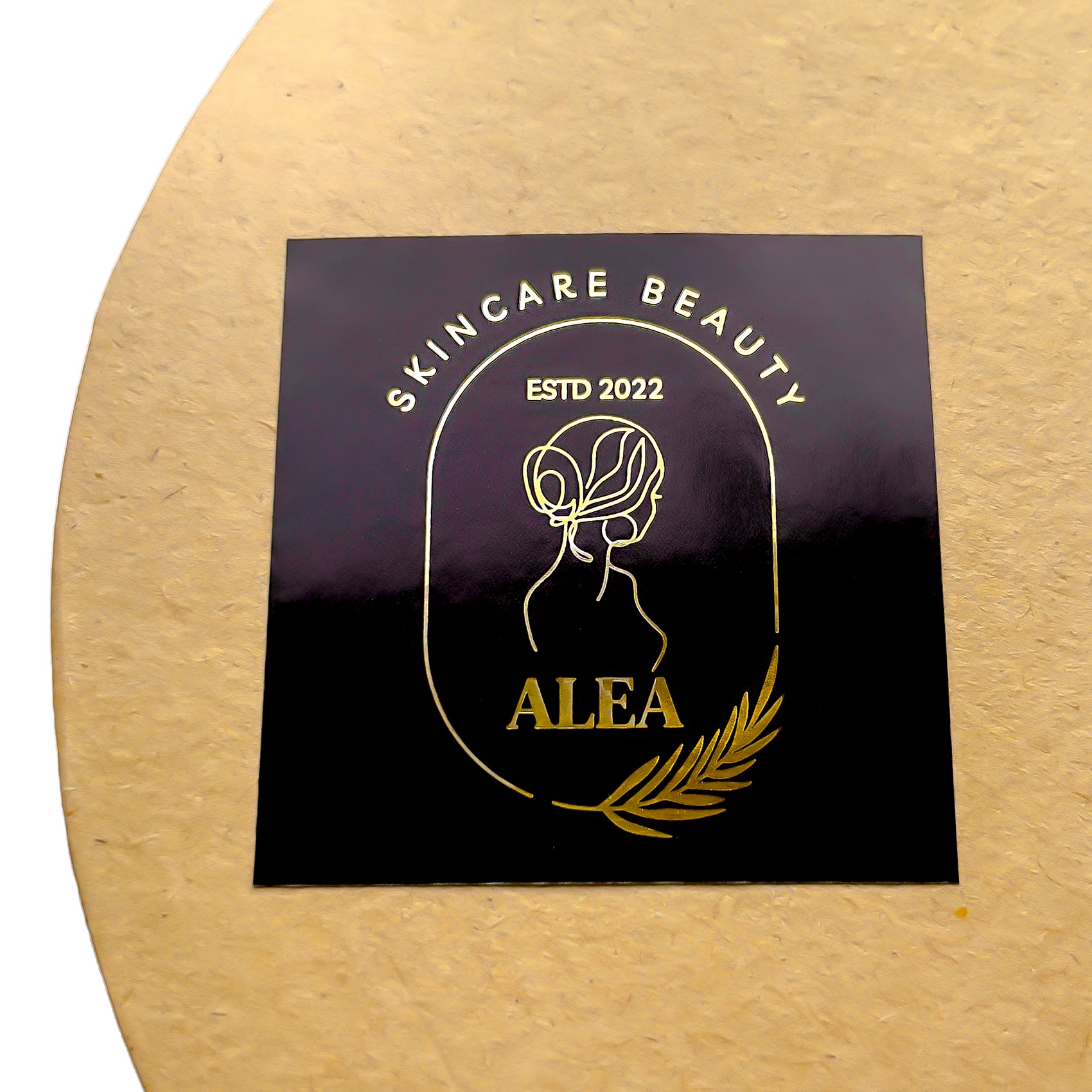 Foiled Gloss Logo Stickers SQUARE – Print Fella