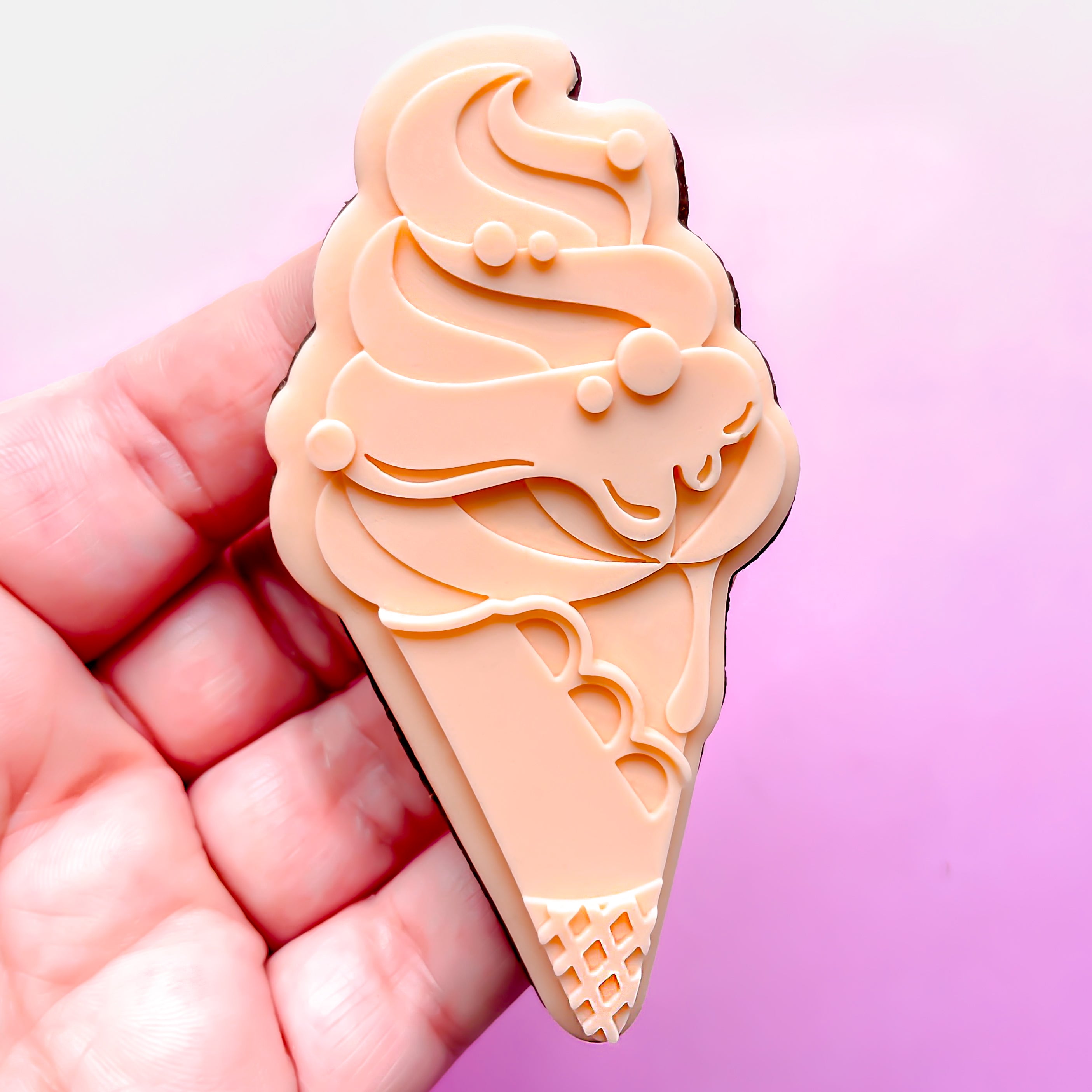 Soft Ice Cream Ice Cream Embosser + Optional Matching Cutter – Print Fella
