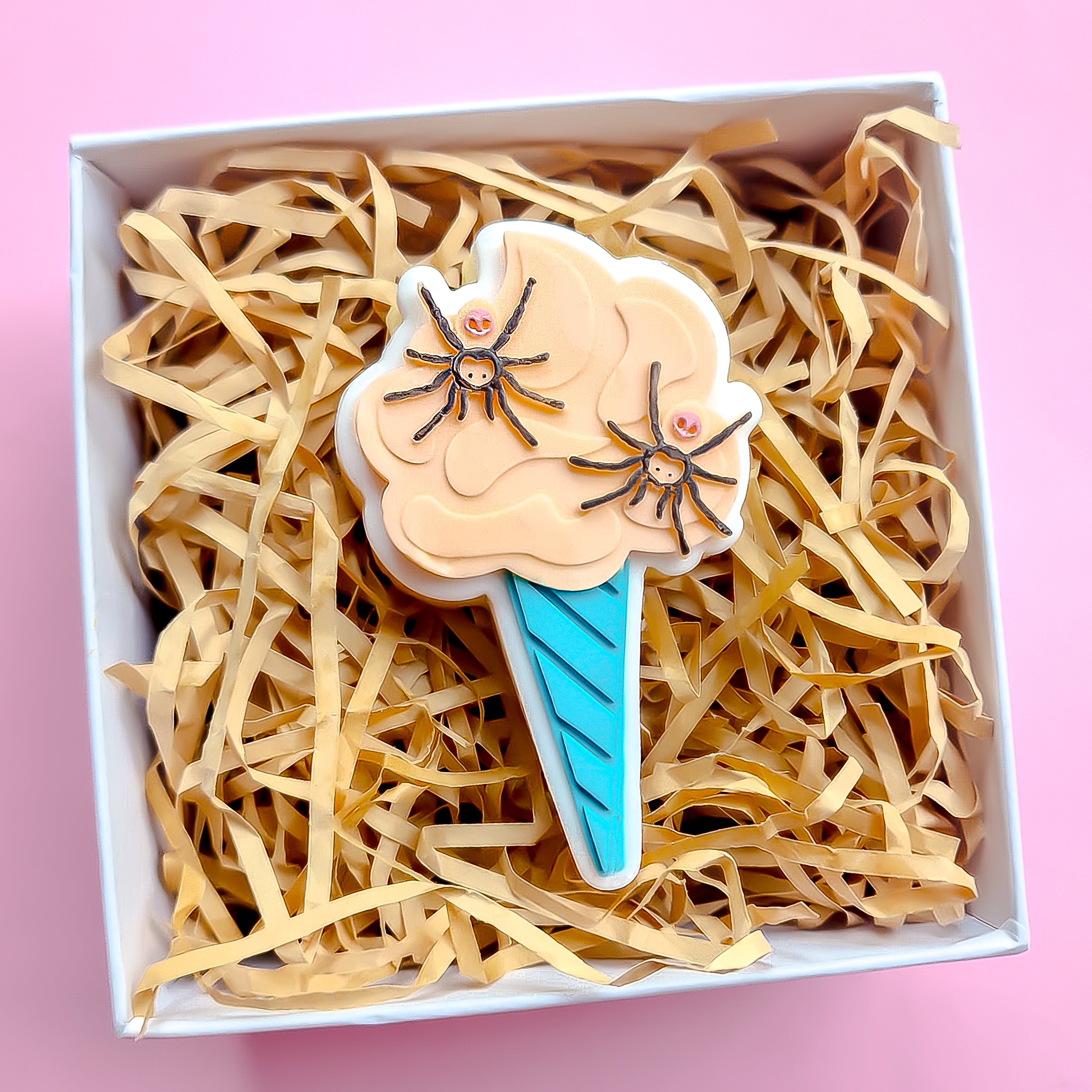 Candy Floss With Spiders Cookie Embosser + Optional Matching Cutter ...