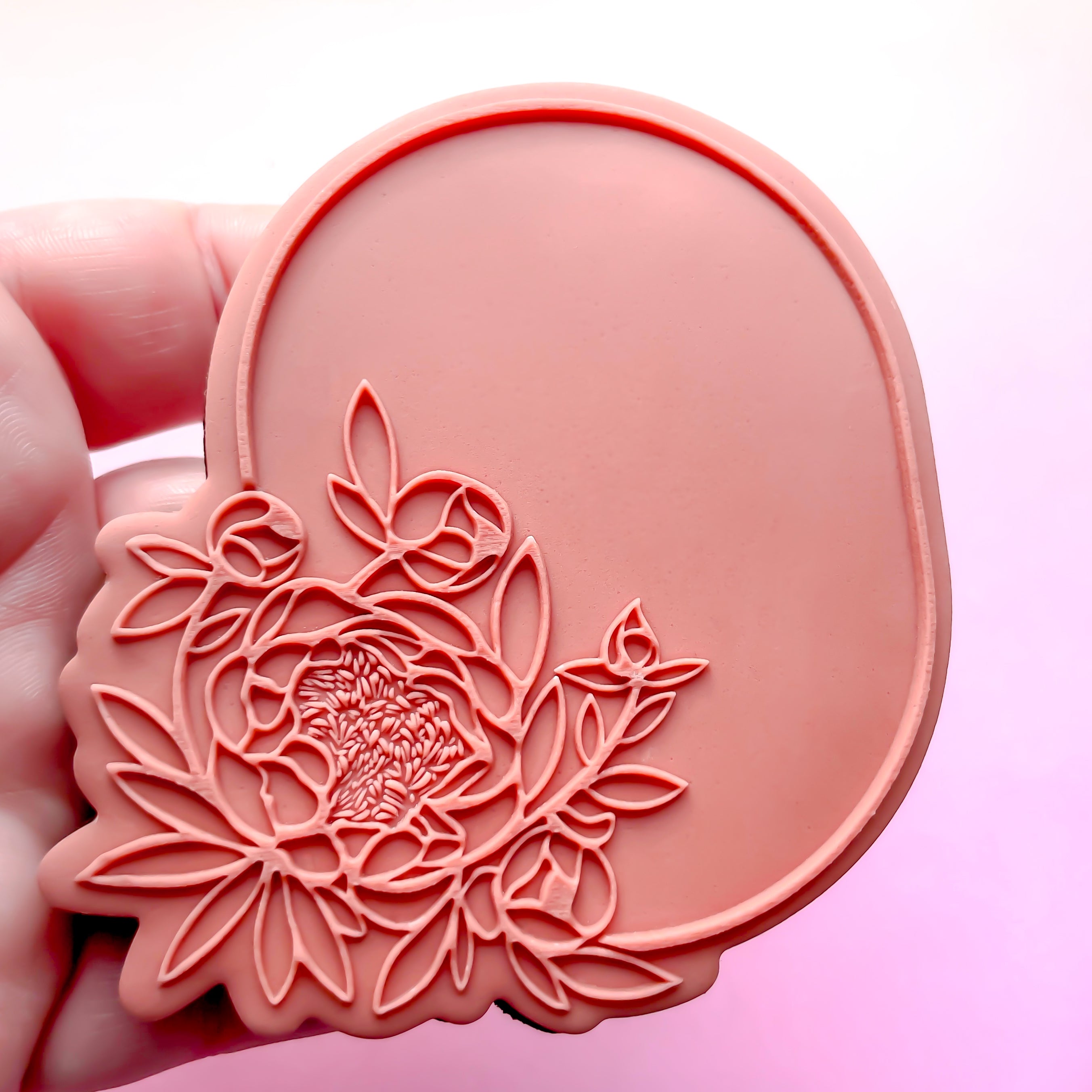 Peony Flower Frame Embosser + Matching Cutter – Print Fella