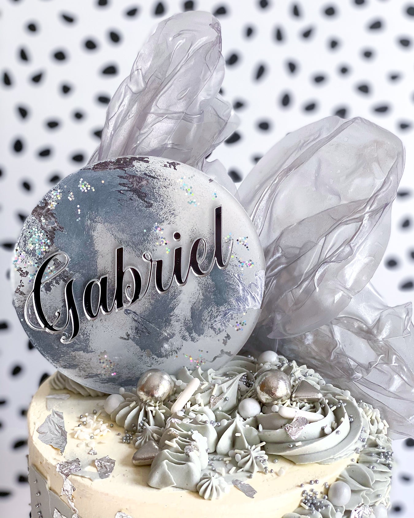 Custom Painted Paddle Cake Topper CHOOSE FONT FAMILY – Print Fella