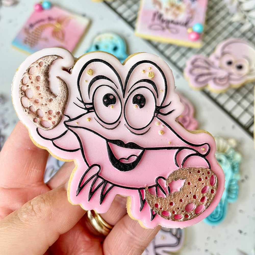 Under The Sea Sabina The Crab Cookie Embosser – Print Fella