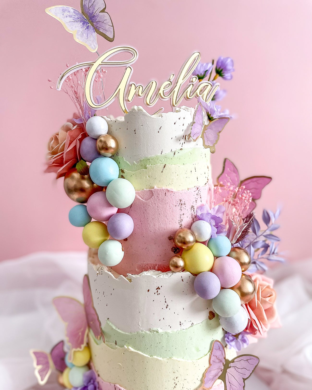 Name Cake Topper SCRIPT FONT – Print Fella